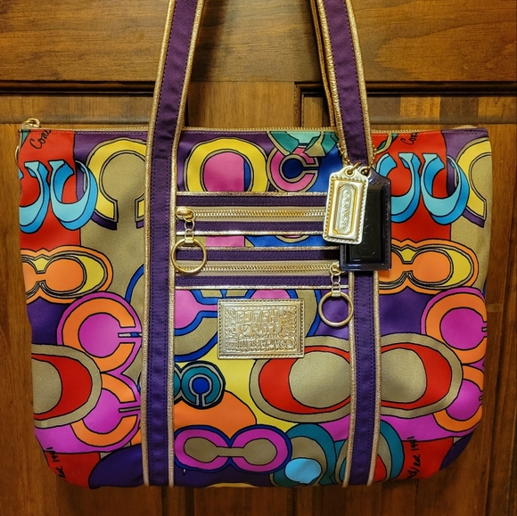 Coach | Bags | Coach Poppy Pop C Spotlight Tote Shoulder Bag Rare 4365 ...